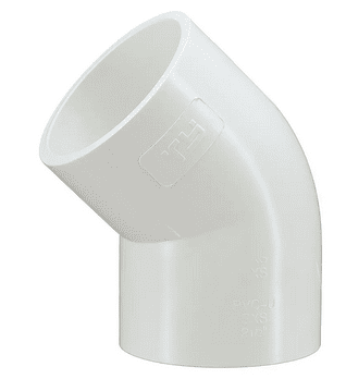 CODO PVC SCH-40 45° LISO 2" | Edwin Center Hardware